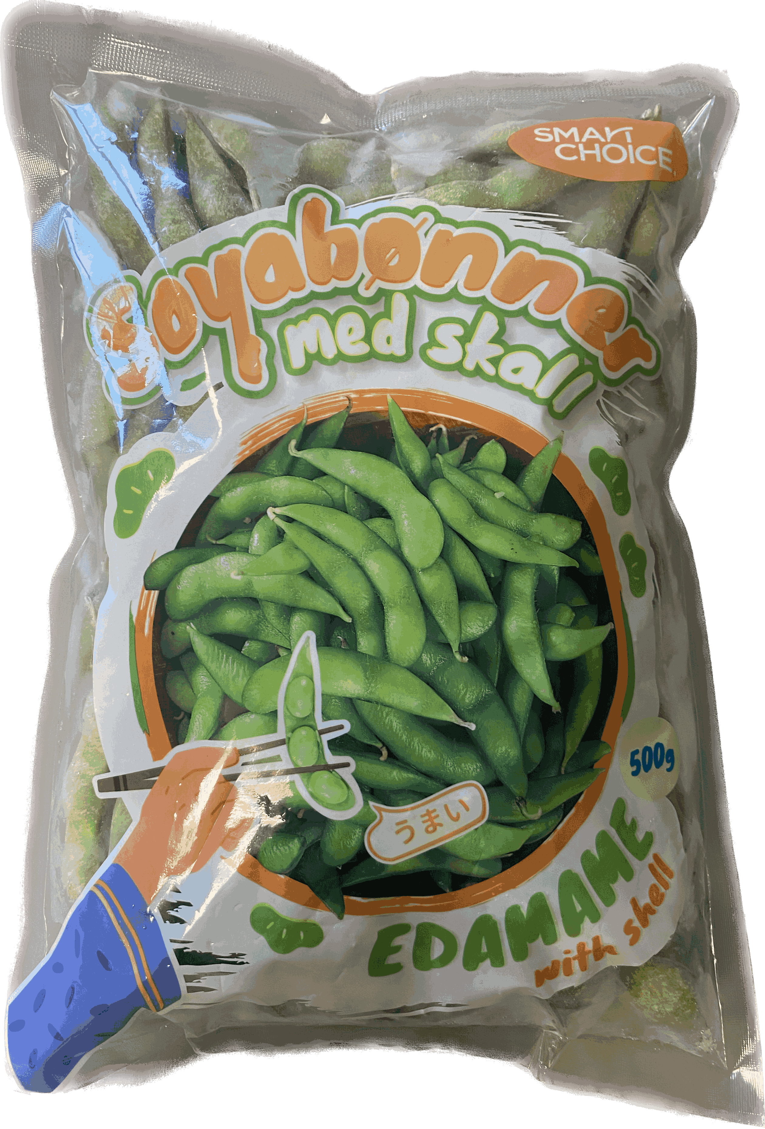 Edamame boiled soya bean m/skall Smart Choice 500g /20 - Mandarinen Oslo